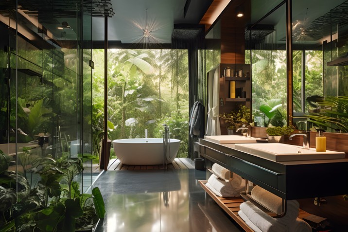 Stylize Bathroom Spaces With Glass Shower Partitions Kerala