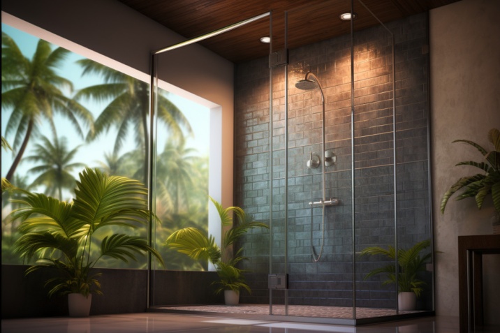 Stylize Bathroom Spaces With Glass Shower Partitions Kerala