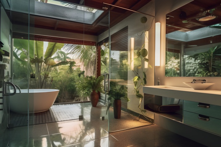 Stylize Bathroom Spaces With Glass Shower Partitions Kerala
